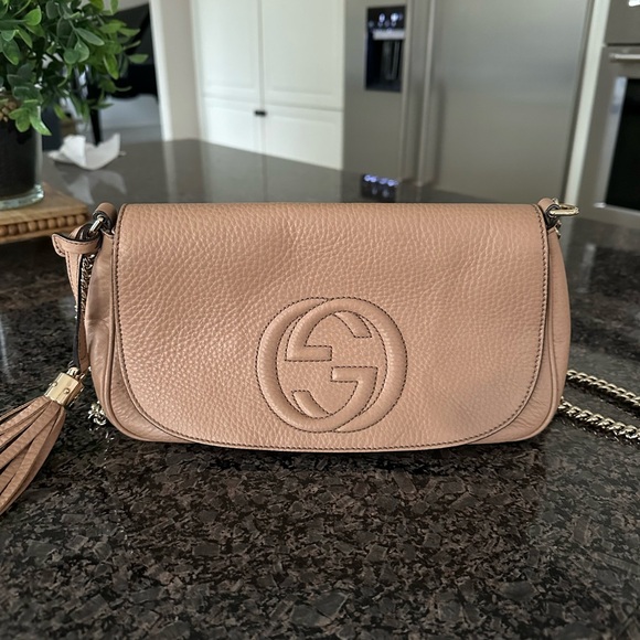 Gucci | Bags | Gucci Tan Leather Crossbody Bag | Poshmark